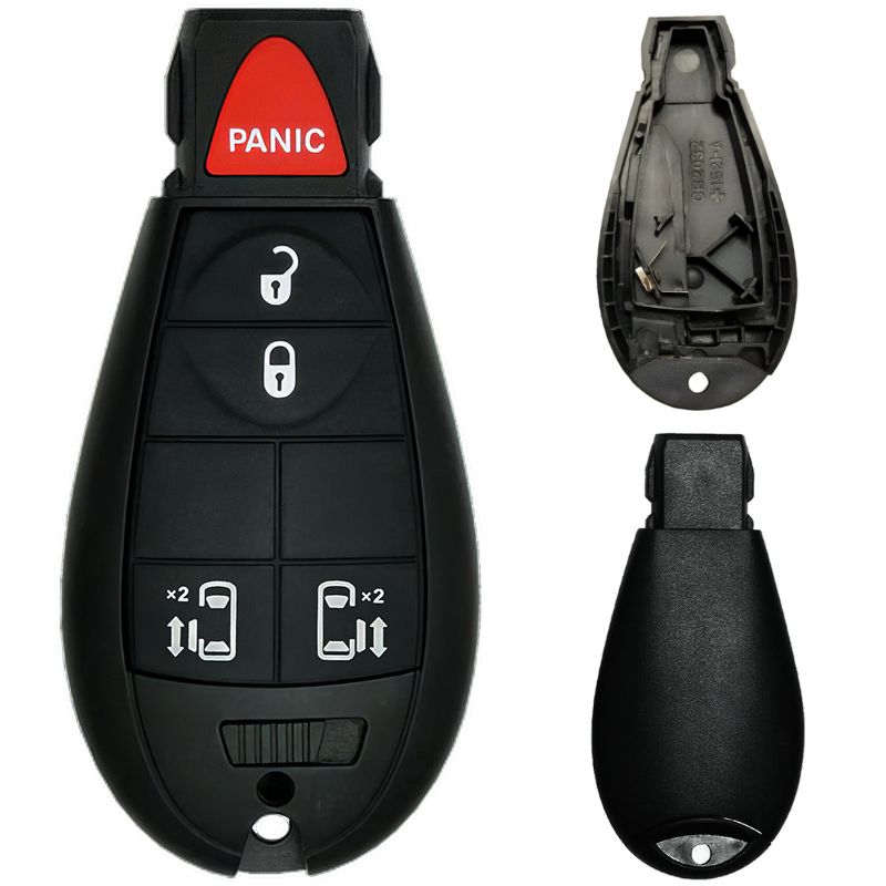 Chrysler/Dodge/Jeep/VW Fobik 5 Button Replacement Case with Sliding Do