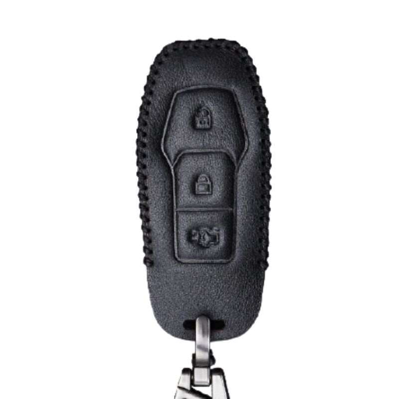 New Ford 3 Buttons Smart Key Leather Cover